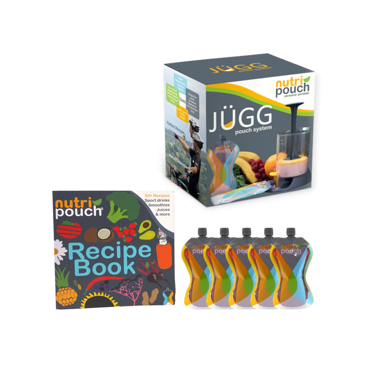Nutripouch Jugg Pouch System | Reusable Smoothie Pouches